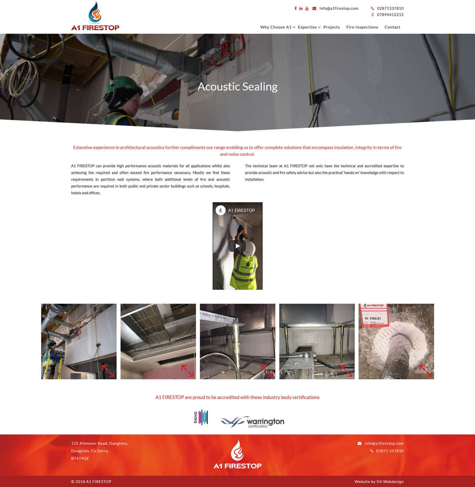 A1 Firestop | D4 Webdesign